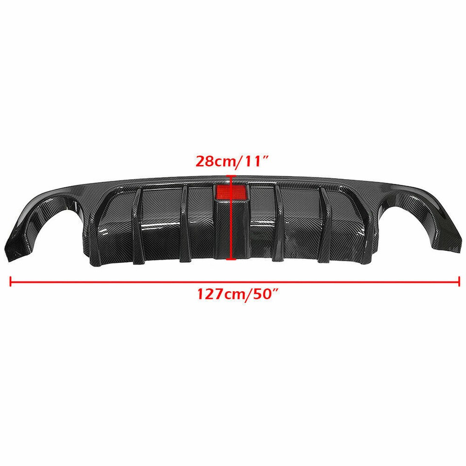 Car Rear Bumper Diffuser Lip Body Kit for Infiniti Q50 2014-2017 2016 W ...