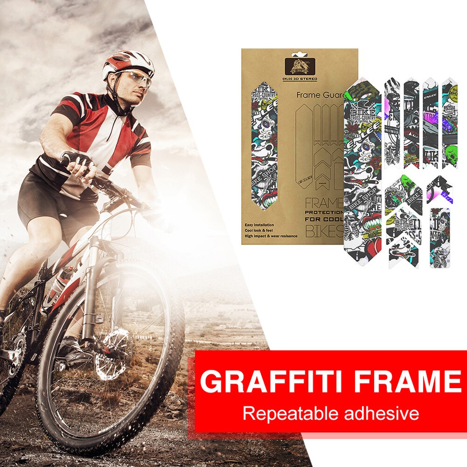 3D Bicycle Protective Stickers MTB Road Bike Frame Sticker (Frame ...