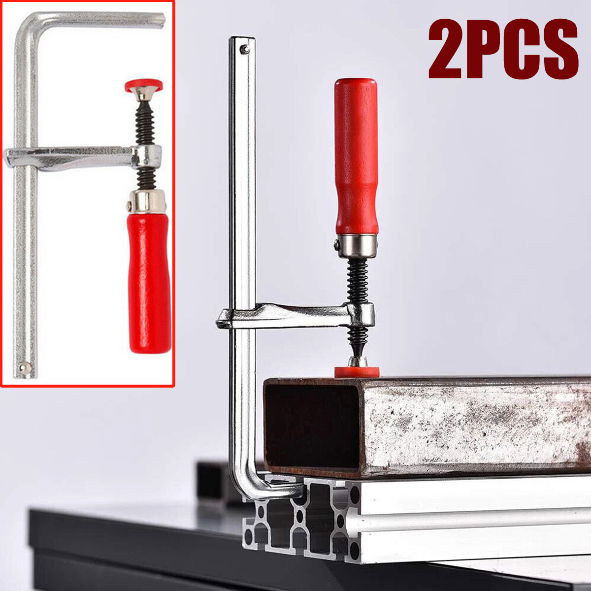 2PCS Quick Adjust Screw Handle Track Saw Rail Clamps MFT Clamps ...