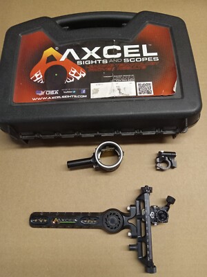 Axcel Achieve sight, AV31 scope, 4X lens, .019 green up pin, carry case ...