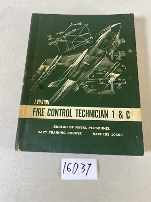 Aviation Fire Control Technician 1&C Guide Book USN Navy 16D37 | eBay