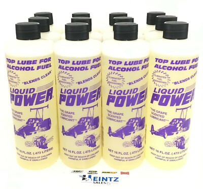 Power Plus Lubricants 12 PACK Fuel Additive Alcohol Top Lube Grape ...
