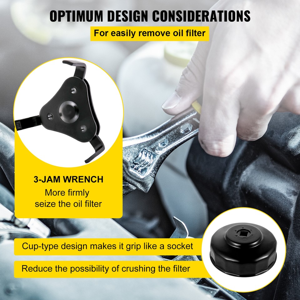 30 Pcs Oil Filter Cap Wrench Cup Socket Tool Set Mercedes BMW VW Audi ...