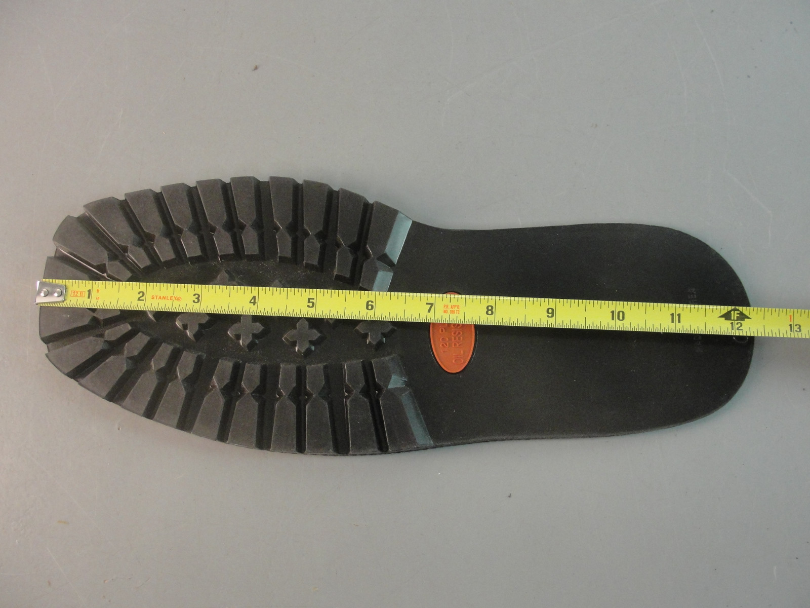 OIL RESIST REPLACEMENT RUBBER BOOT SHOE REPAIR LOGGERS LUG SOLE SIZE 10 ...