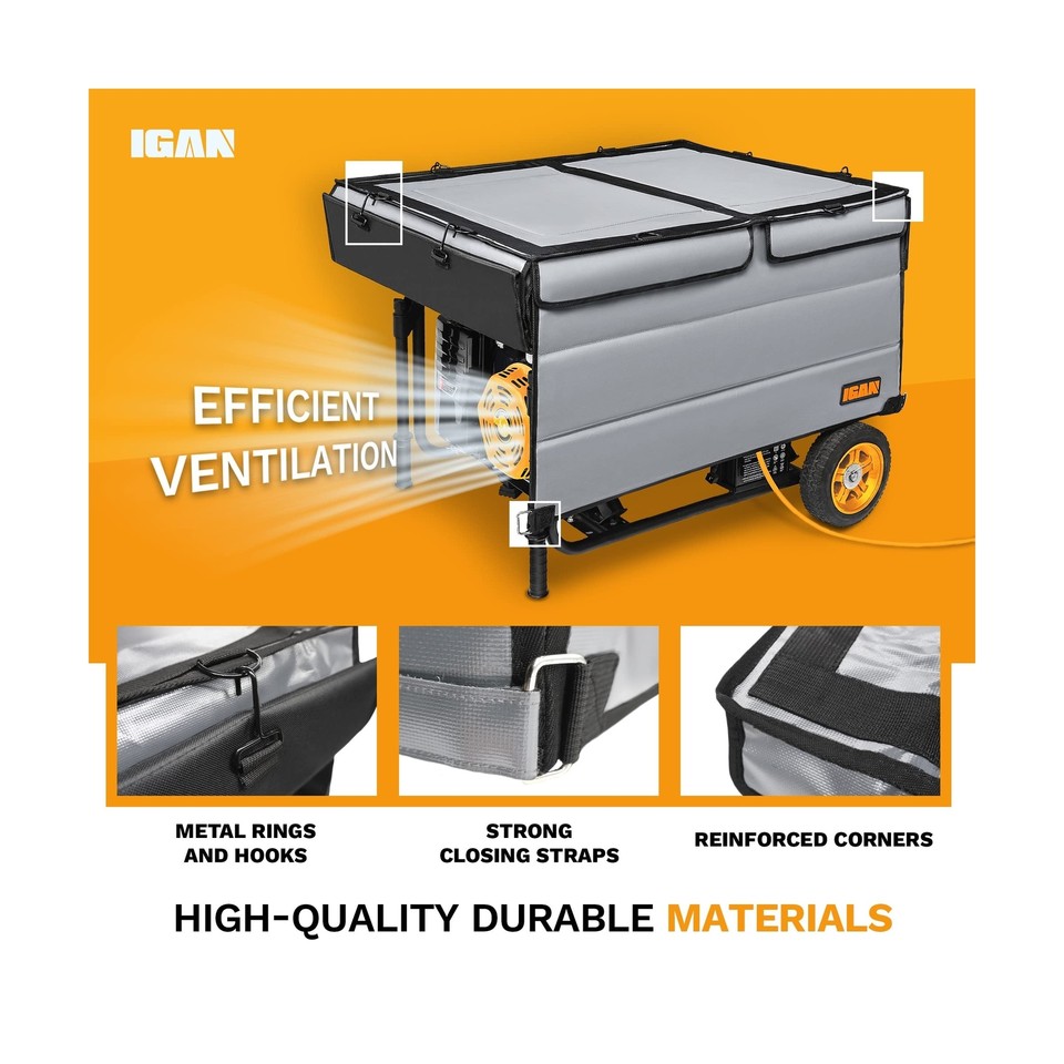 IGAN Generator Covers While Running, 100% Waterproof Generator Tent ...