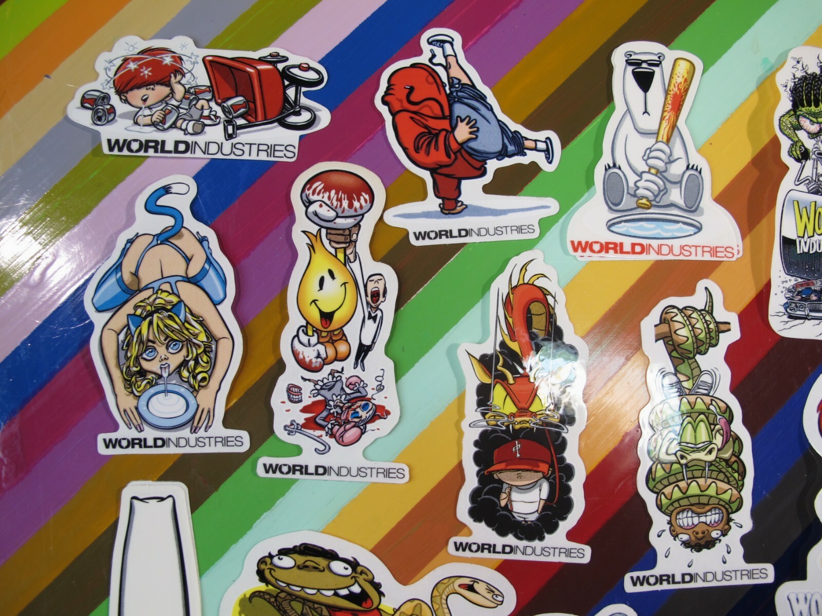 vtg 1990s World Industries skateboard sticker - mid era graphics and ...