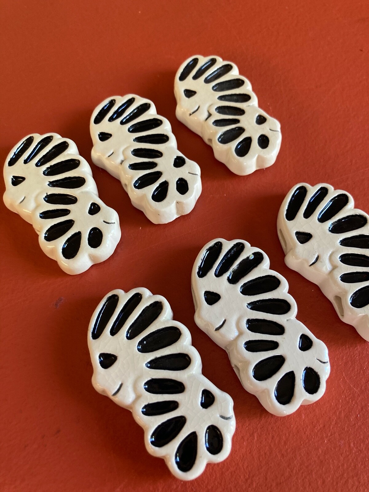 6 Vintage Ceramic Kachinas Leona Caldwell Handmade MC… - Gem