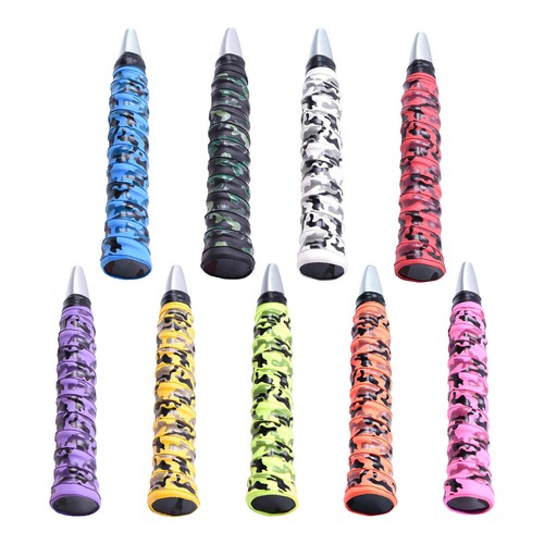 2pcs Anti Slip Tennis Badminton Racket Over Grip Tape PU Fishing Rod ...