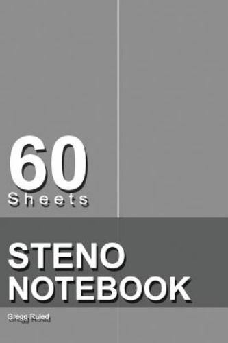 Steno Notebook: 6 x 9, 60 Sheets, Writing Pad for Notes, Gregg Ruled ...