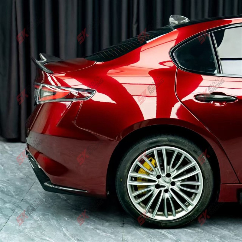 Half Carbon Front Rear Bumper Side Fender Body Kits Fits 17-25 Alfa ...