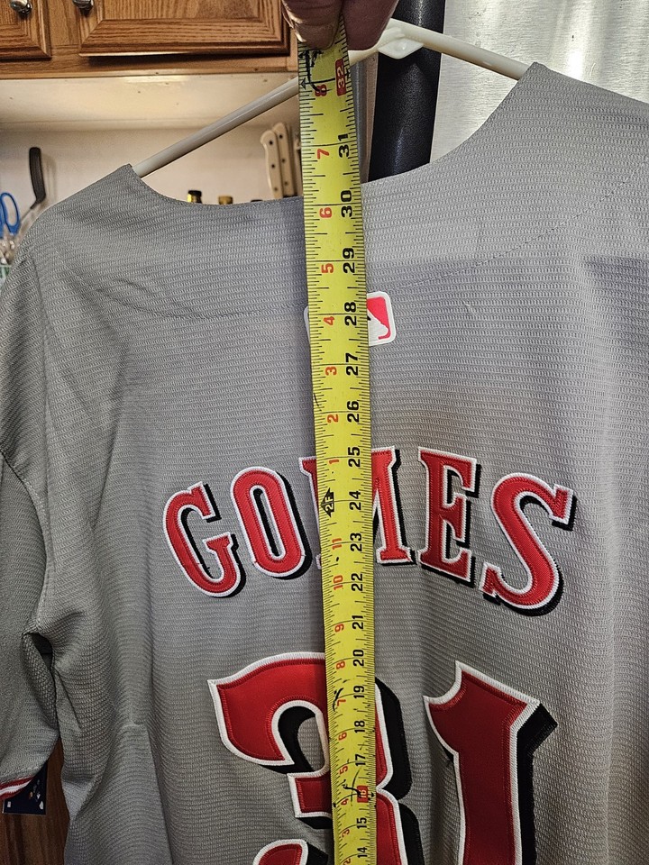 Men’s Gray Medium Cincinnati Reds Stitched Nike Jersey Jonny Gomes #31 ...