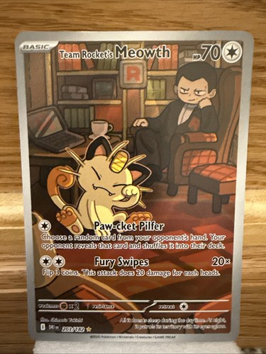 Team Rocket’s Meowth - Destined Rivals EN - 203/182 ILLUSTRATION RARE 🔥 ...