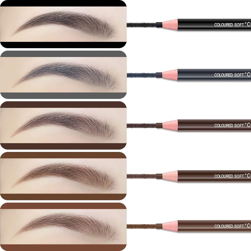 5pcs Microblading Pencil Waterproof Eyebrow Peel-off 5 Count (Pack of 1 ...