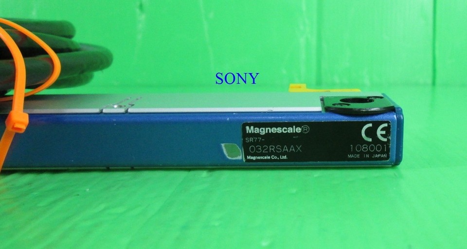 SONY SR77-032RSAAX, Magnescale Linear encoder + CH33 Cable as photo, sn ...
