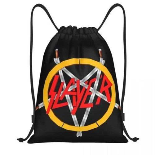 Slayer Heavy Metal Band Drawstring Backpack Cinch Gym School Bag | eBay