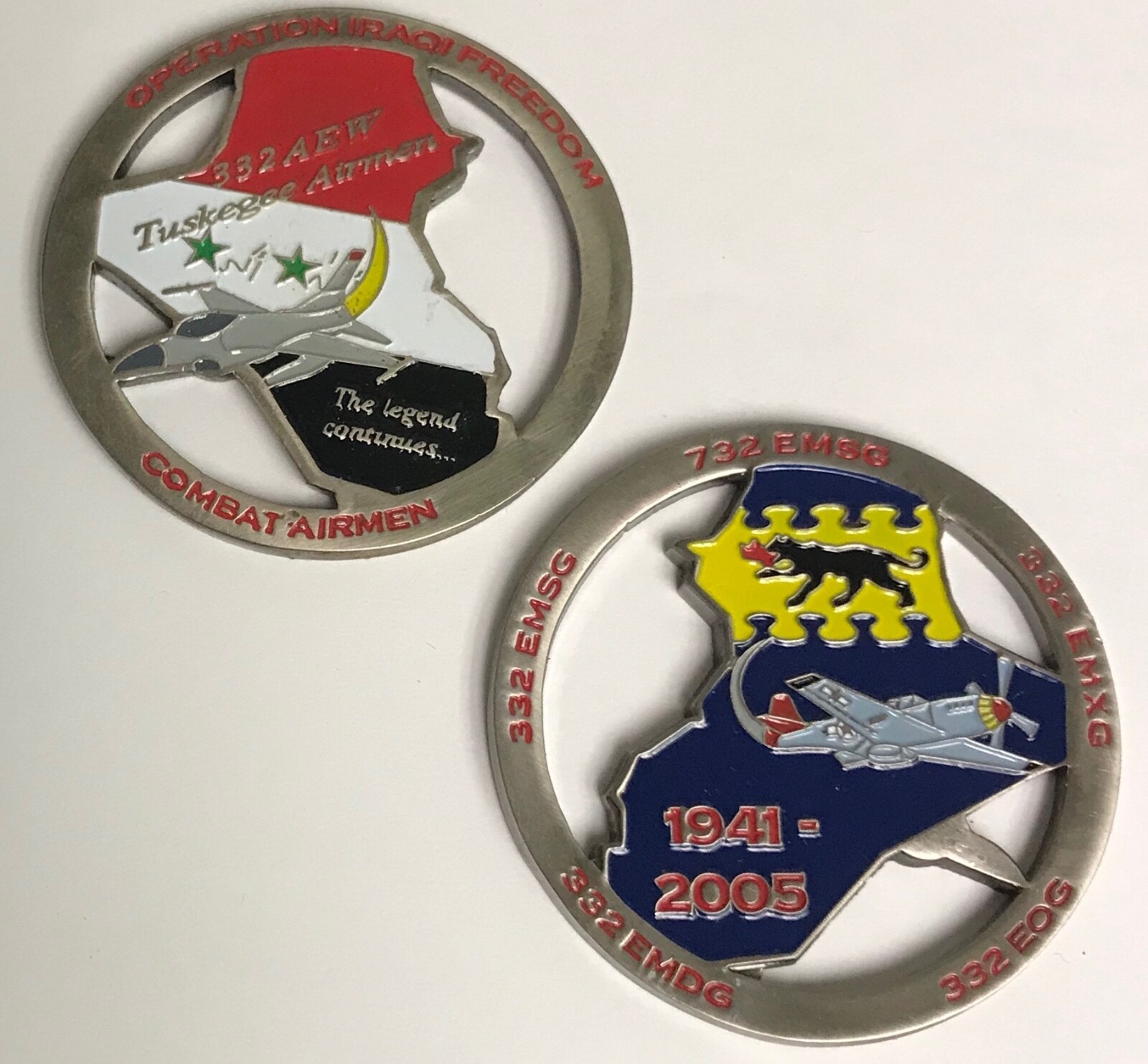 USAF OIF 332 AEW Tuskegee Airmen COMBAT AIRMEN 332 EMXG EOG EMDG EMSG ...