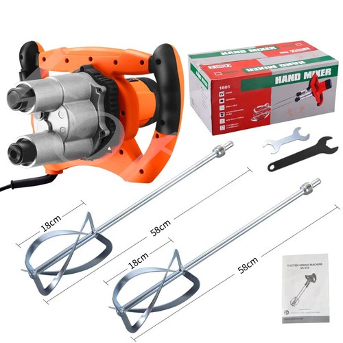 3250W Industrial Grade Mixer Adjustable Speed Double-rod Twin-screw Mix ...