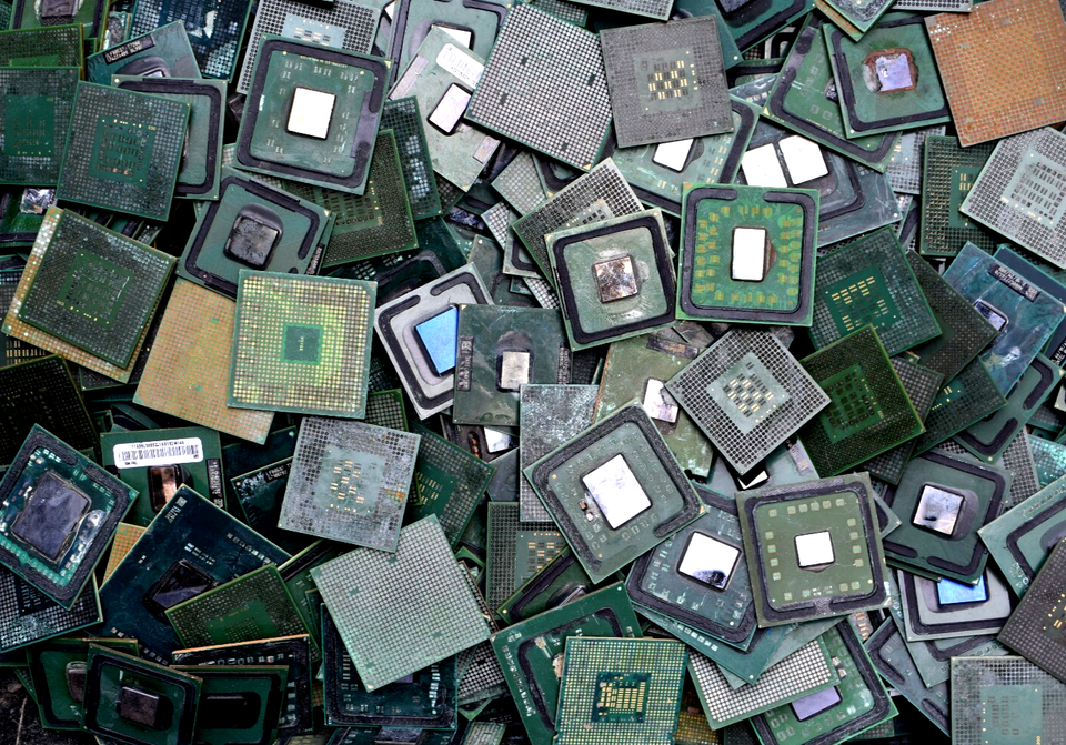 30 Lbs BGA CPU WITHOUT PINS AMD P4 scrap PCB+DIE ONLY gold recovery ...