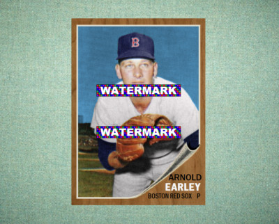 Arnold Earley Boston Red Sox 1962 Style Custom Baseball Art Card | eBay