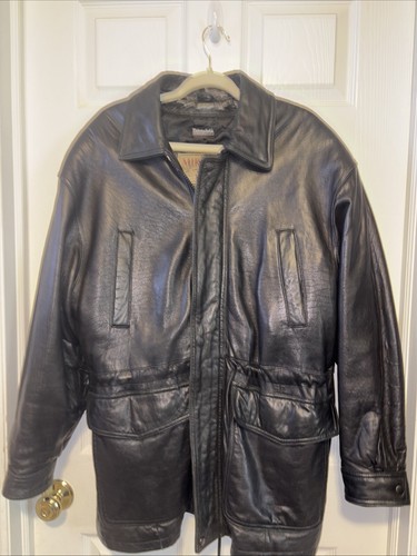 Men’s Vintage Mirage Leather Thinsulate 3M Black Leather Jacket Coat ...