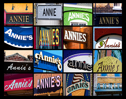ANNIE Name Poster featuring actual sign photos | eBay