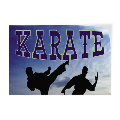 Decal Stickers Karate Outdoor Advertising Printing C Vinyl Store Sign ...