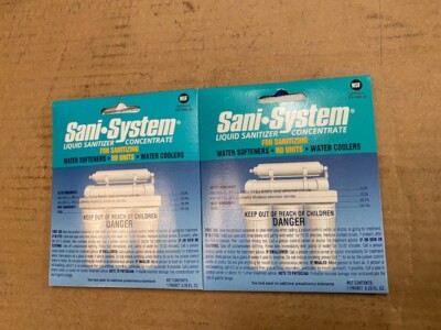 (2 Pack) SANI-SYSTEM Liquid Sanitizer Concentrate, 0.25 fl. oz SS100ROS ...