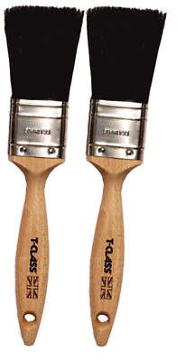 2 x Harris Pro Paint brush 100% Natural Bristle Precision in Brushes 1. ...