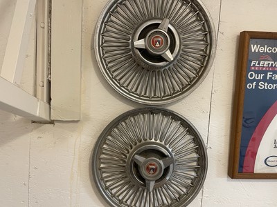 Vintage 15 Inch Ford Spinner Hubcaps | eBay