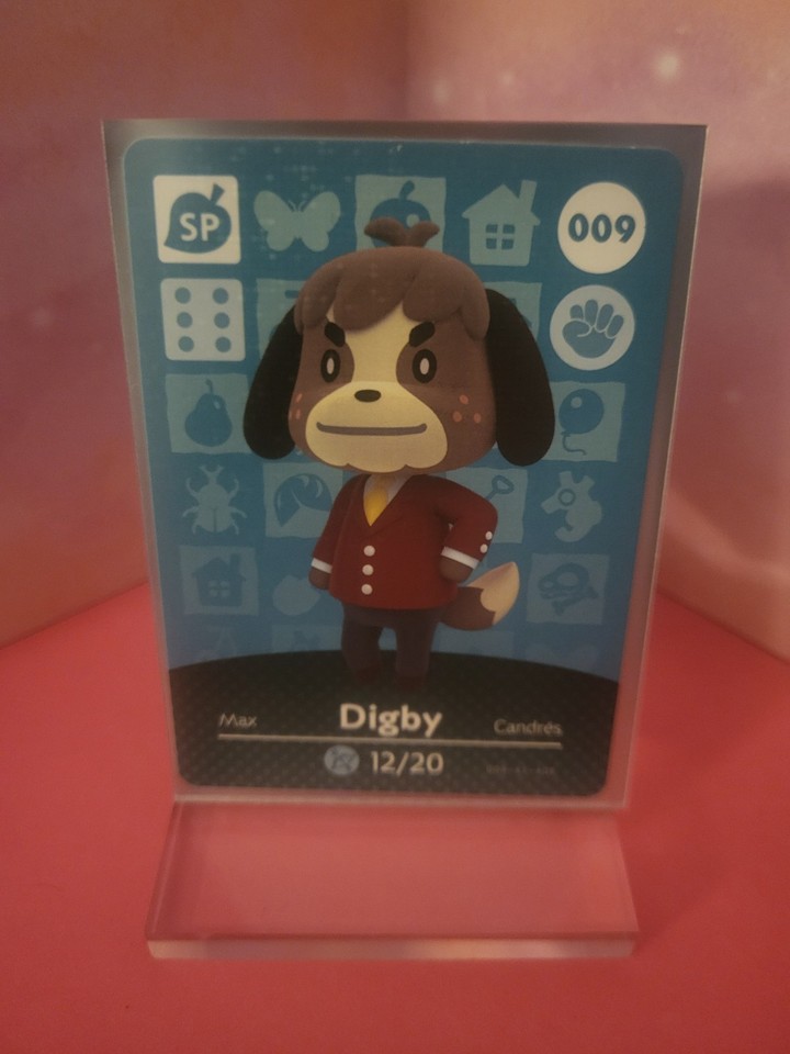 Animal Crossing Amiibo Character Card - DIGBY 009 | eBay
