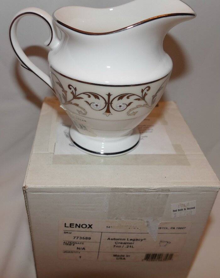 Lenox Autumn Legacy Collection Creamer NEW IN BOX! | eBay