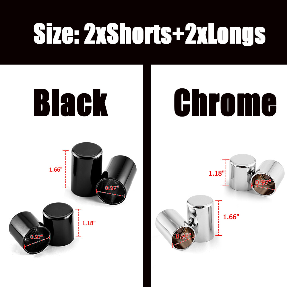 Sissy Bar/Tour/luggage Rack 4 Point Docking Hardware Cover Caps For ...