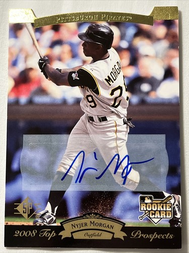 Nyjer Morgan 2008 UD SP Top Prospects Autograph Signed Pittsburgh ...