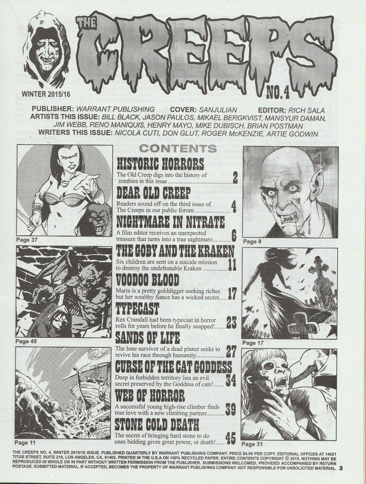 CREEPS MAGAZINE ISSUES #1 - 32 & SHUDDER MAGAZINE 1 - 17 YOU PICK | eBay