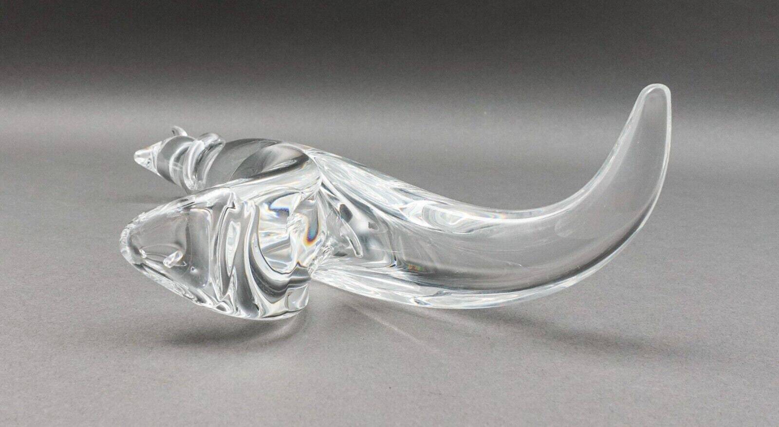 Steuben Taf Lebel Schaefer Signed Crystal Kangaroo 1999 Sculpture 9 7/8 ...