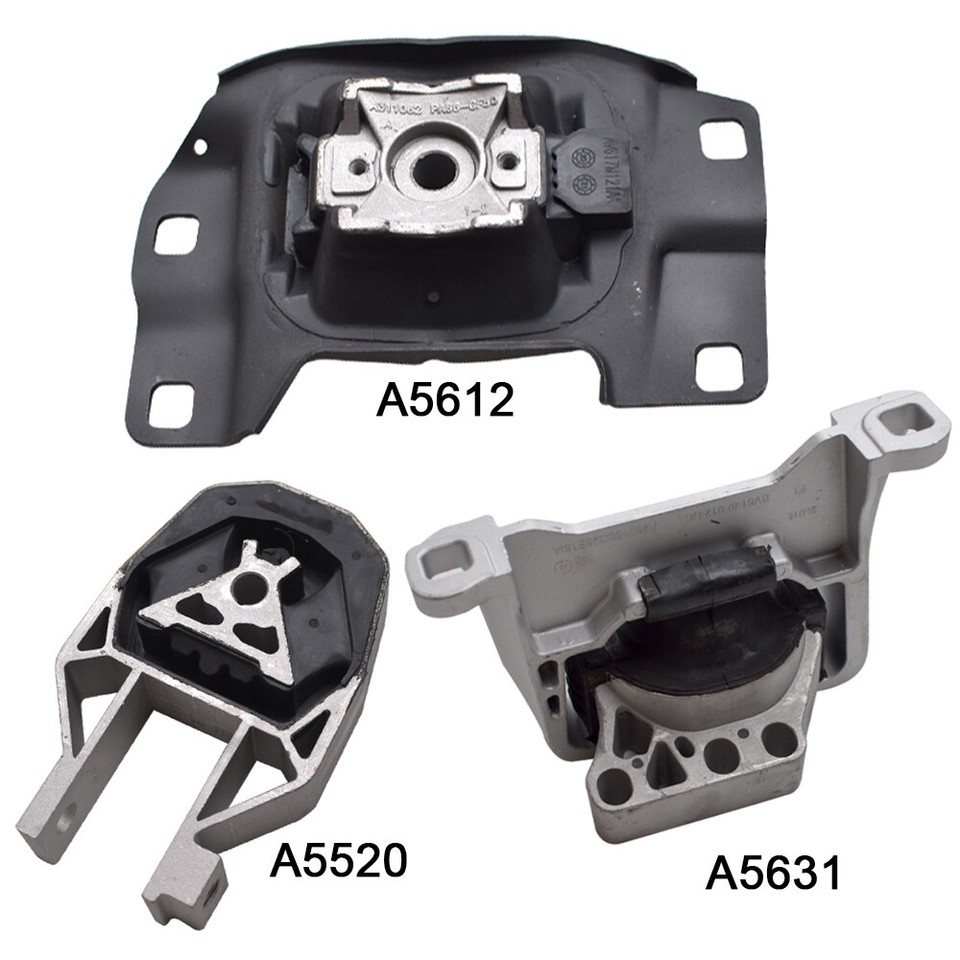 3PCS Engine Motor & Transmission Mount Set For 2013-2016 Ford Escape 2 ...