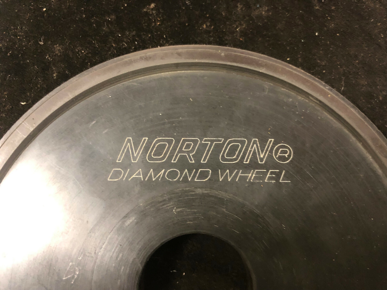 MACHINIST TOOL LATHE MILL 5 3/4" Norton Diamond Grinding Wheel BlkFil ...