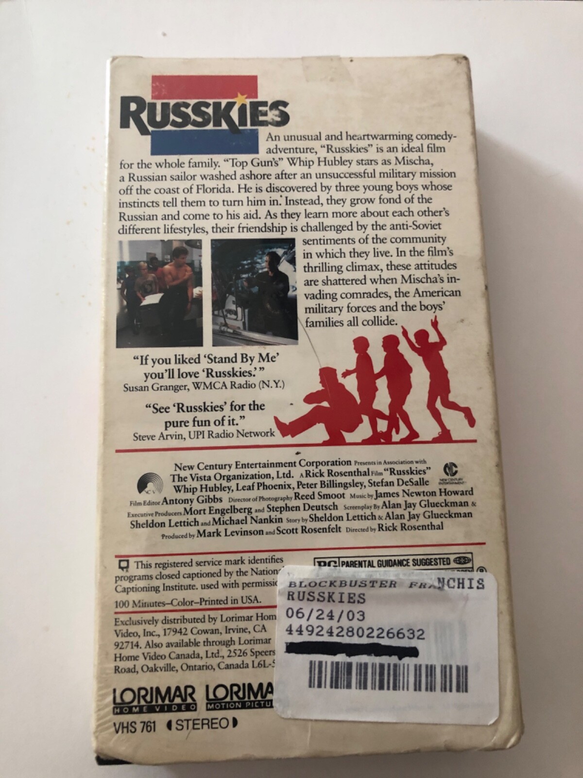 1987 Russkies VHS movie. Blockbuster Pre Viewed. Re Sealed. Retro ...