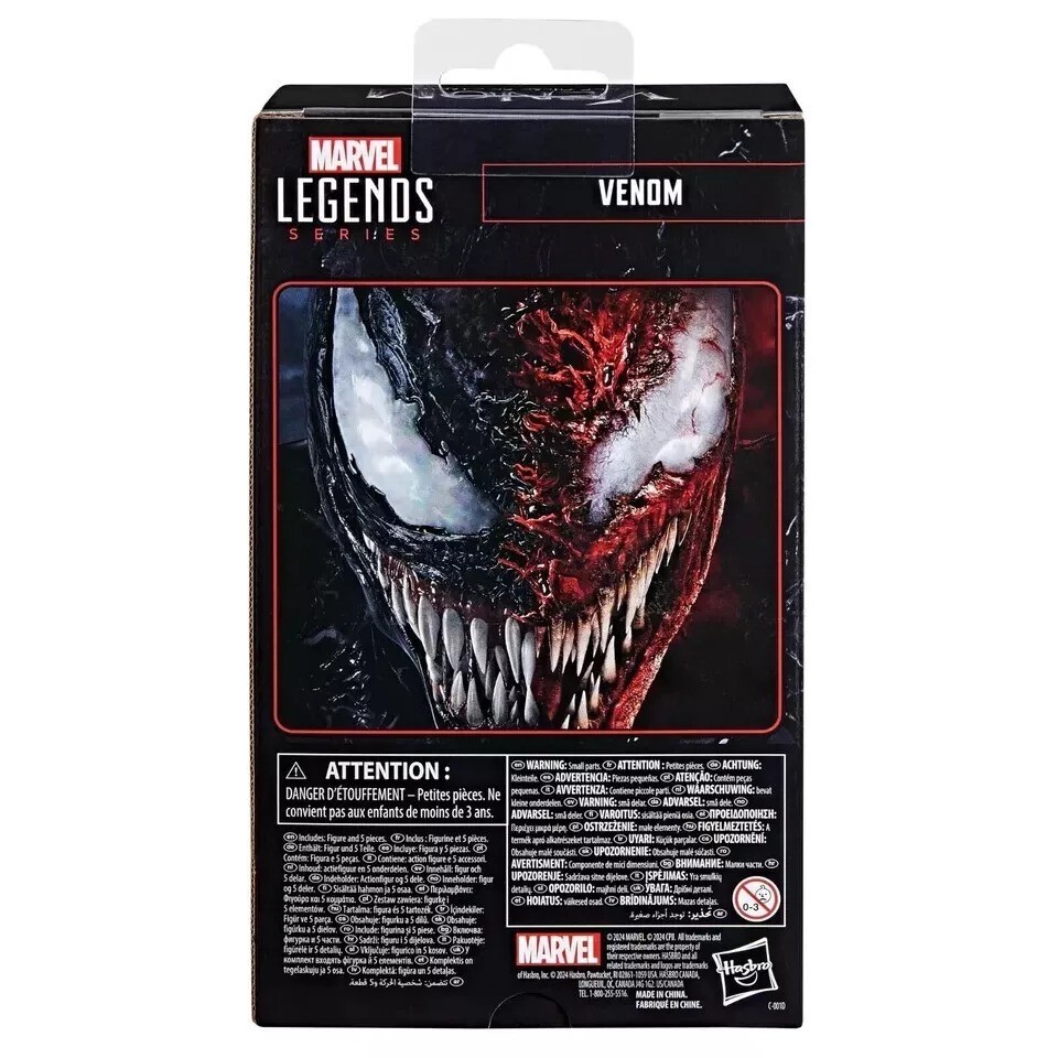 Marvel Legends Deluxe Venom 6-Inch Action Figure-Interchangeable Heads ...