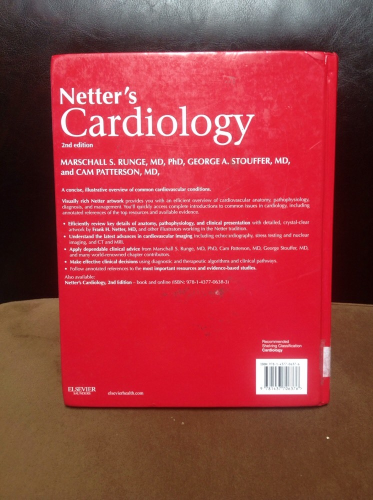 Netter's Cardiology 2E by Marschall S. Runge Hardcover Book (English ...
