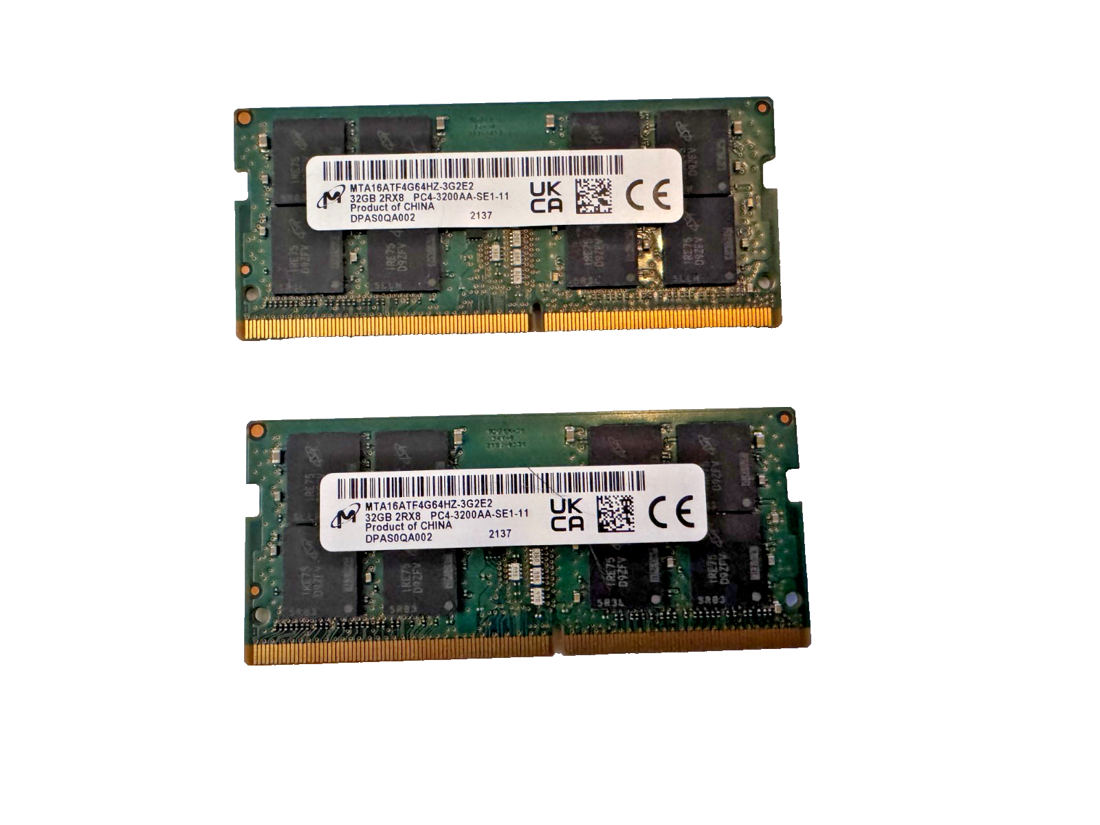 Micron 64GB (2×32GB) DDR4-3200 SO-DIMM Laptop RAM Kit MTA16ATF4G64HZ | eBay.de