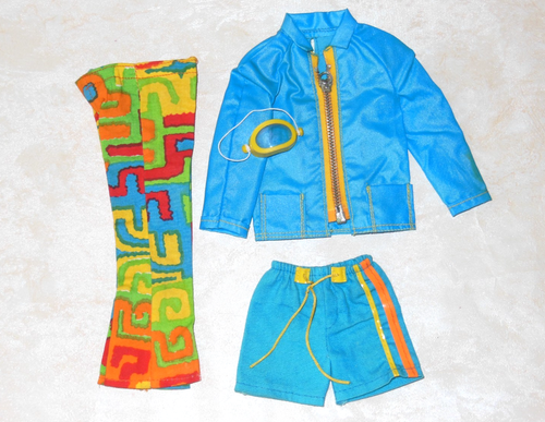 Ken & Brad Doll's 1970 SHORE LINES Vintage Mod Fashion #1435 Beach ...