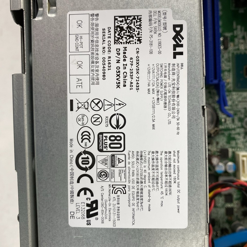 Dell OptiPlex 5040 SFF Intel Core i3-6100 3.7GHz 1x8GB RAM No HDD No OS ...