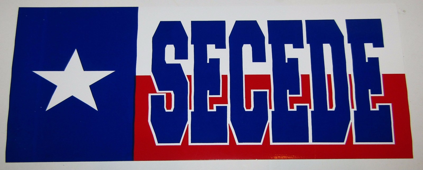 Wholesale Lot of 6 Texas Secede State Flag Bumper Sticker Decal 3.75"x7 ...