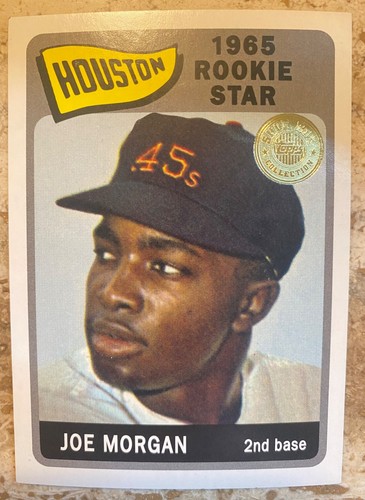 Houston Astros Joe Morgan 1965 Rookie Star Baseball Card 2B Topps Shoe ...