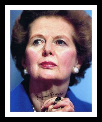 Margaret Thatcher Autographed Signed & Framed Photo | eBay UK