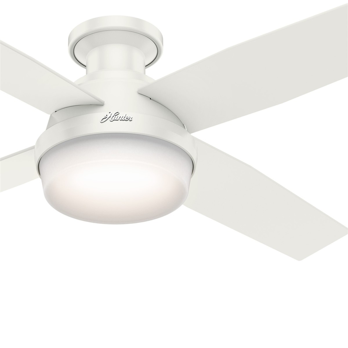 Hunter 4 Light White Ceiling Fan Kit | Shelly Lighting