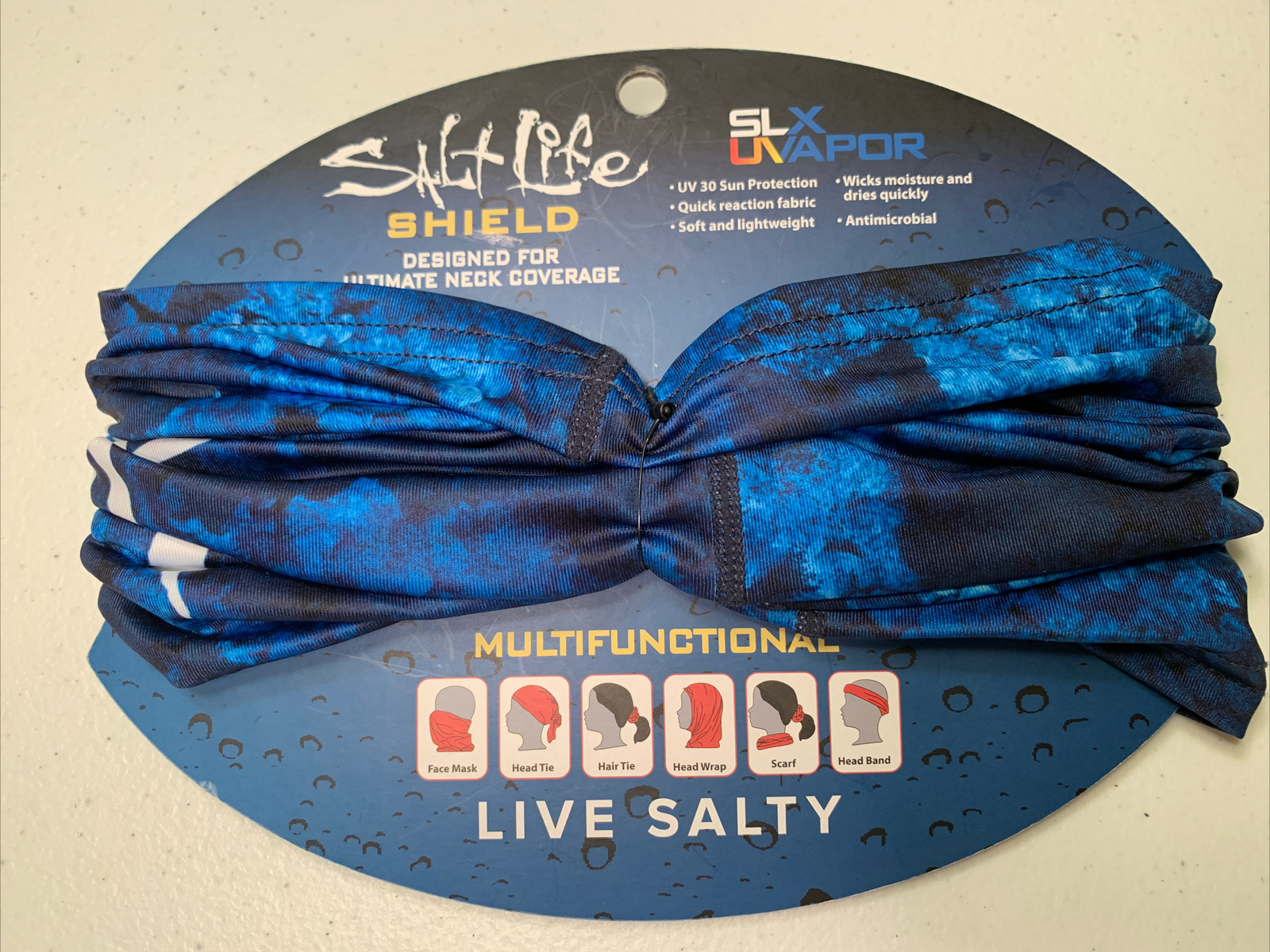 SALT LIFE Face Shield/Gaiter Blue - OSFM - NEW - Youth | eBay