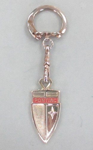 Vintage PONTIAC Arrow Yellow Gold Charm Key Ring Key Fob | eBay