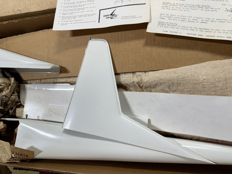 Rare Vintage Lanier Industries Aero 600 RTF 63” RC Airplane Kit NOS ...